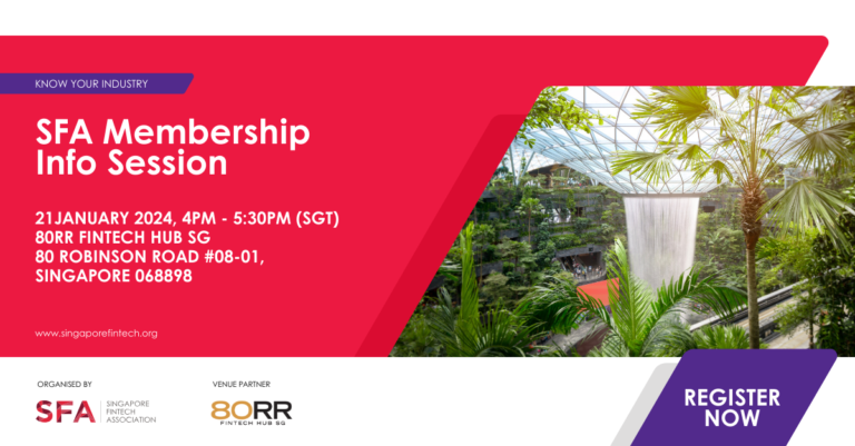 SFA Membership Info Session – Singapore FinTech Association